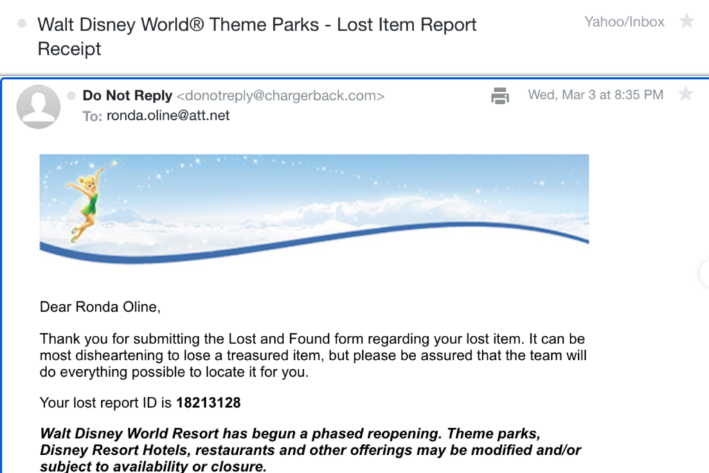 Disney World Lost and Found - Small World Big Fun